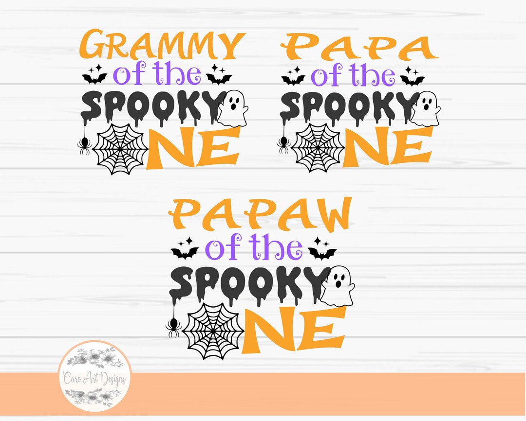 The Spooky One Svg, Halloween Svg,grammy,papa,papaw, Family Bundle, Dxf ...