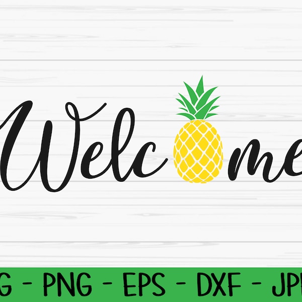 Pineapple Welcome Sign - Etsy