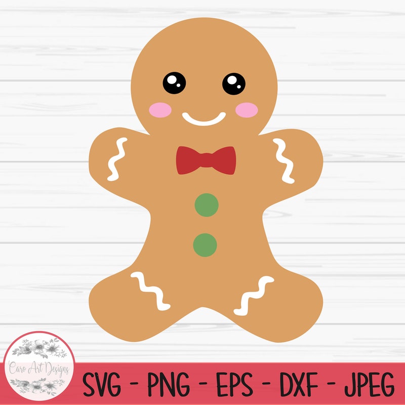 Gingerbread Svg - Etsy