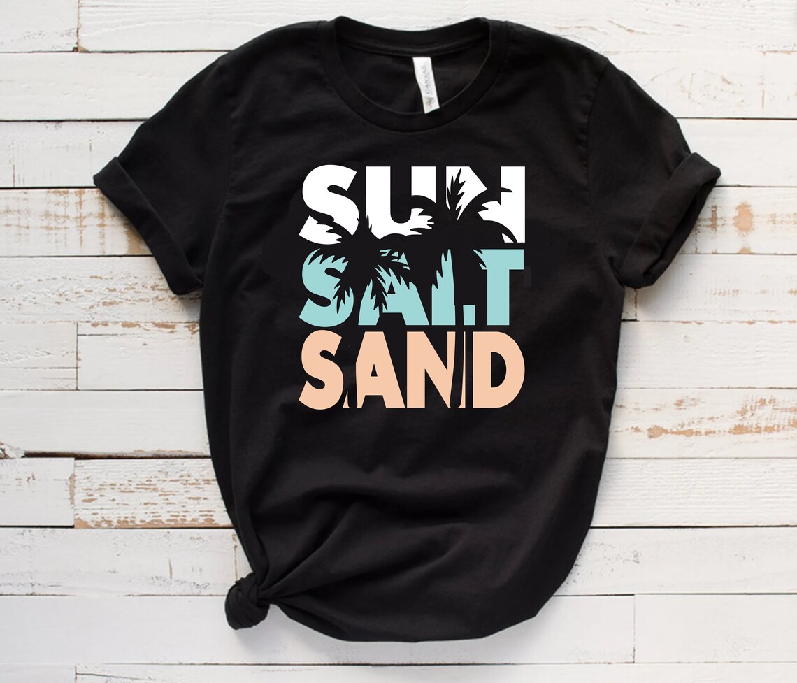 Sun Salt Sand Svg, Summer Svg, Beach Svg, Vacation Svg ,dxf, Png, Eps ...