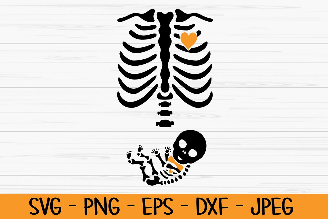 Baby Boy Skeleton Svg, Halloween Svg, Pregnancy Announcement Svg, Dxf ...