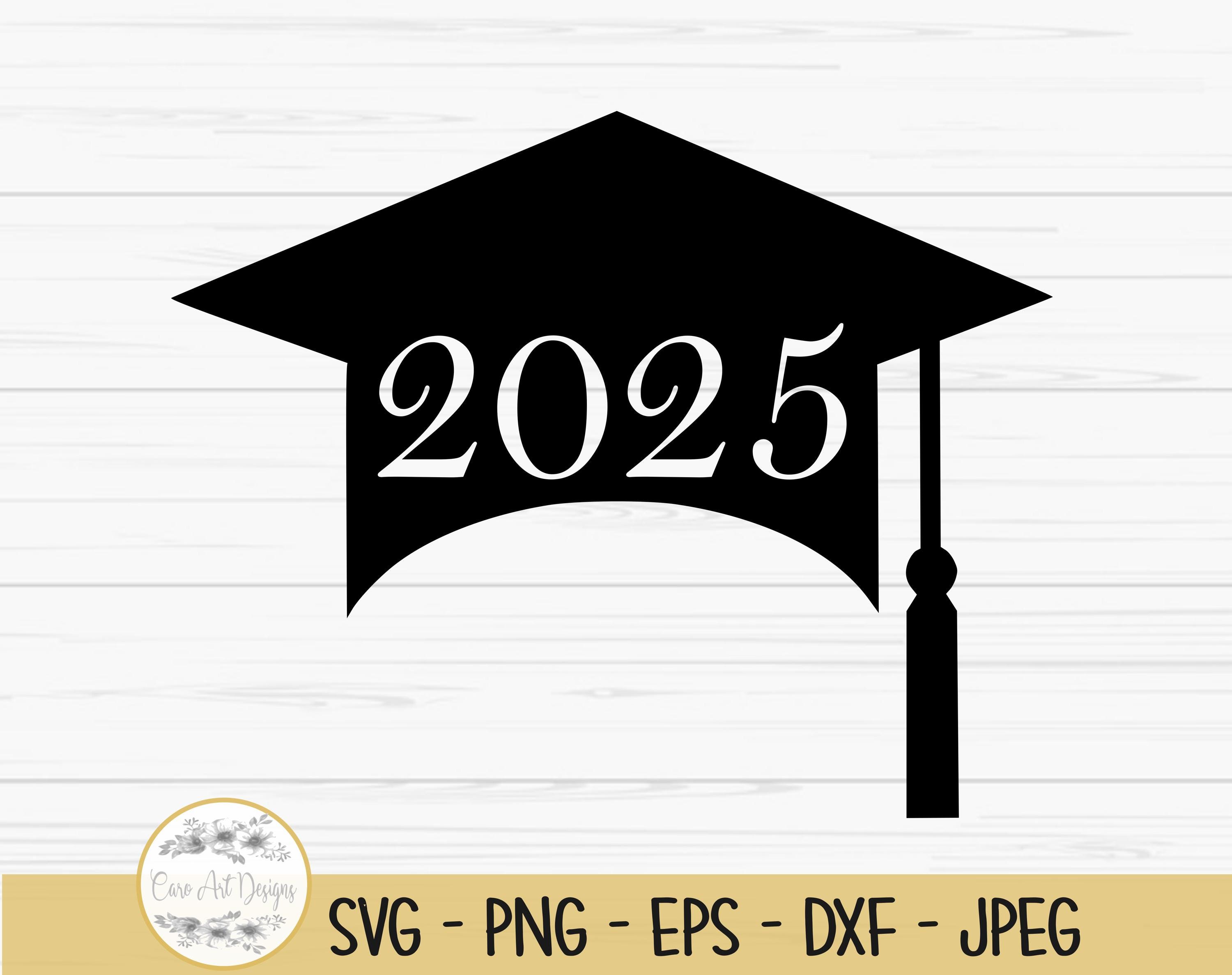 Graduation Cap 2025 Svg, Graduation Svg, Graduate Svg, Dxf, Png, Eps ...