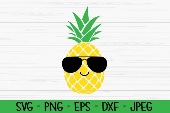 Pineapple Cute Face Svg Summer Svg Pineapple Svg Baby Kids - Etsy
