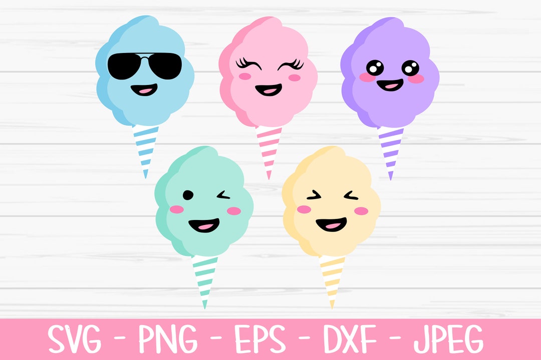 Cotton Candy Face Svg, Summer Svg, Baby Kids Svg, Easter Svg, Dxf, Png ...