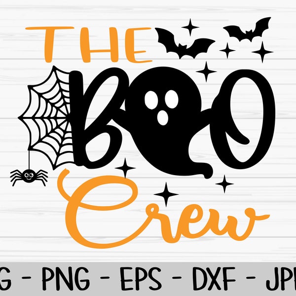 Boo Crew Svg - Etsy