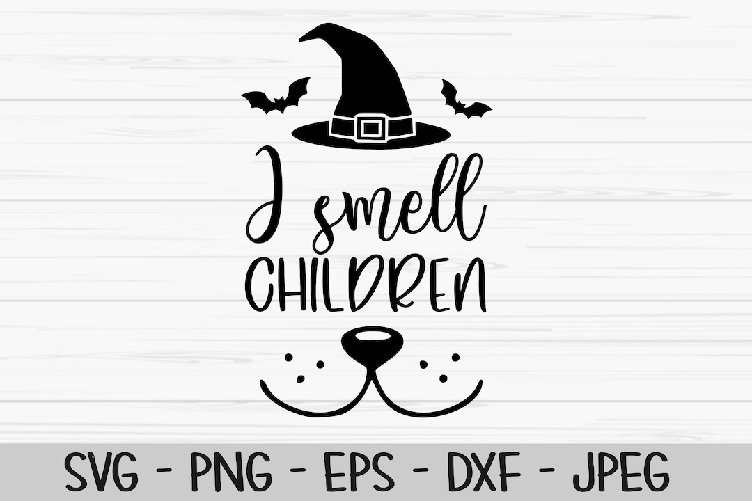 I Smell Children Svg, Halloween Svg, Dog Svg, Dog Bandana Svg, Dxf, Png ...