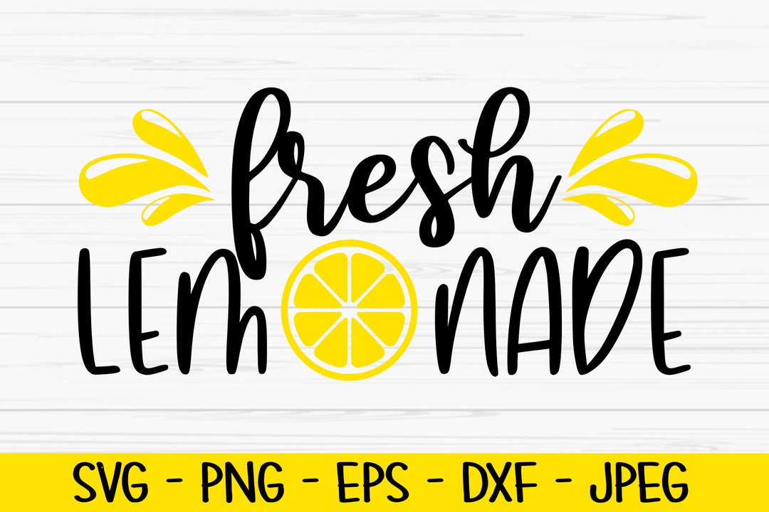 Fresh Lemonade Svg, Summer Svg, Lemonade Stand Svg, Baby Kids Svg, Dxf ...