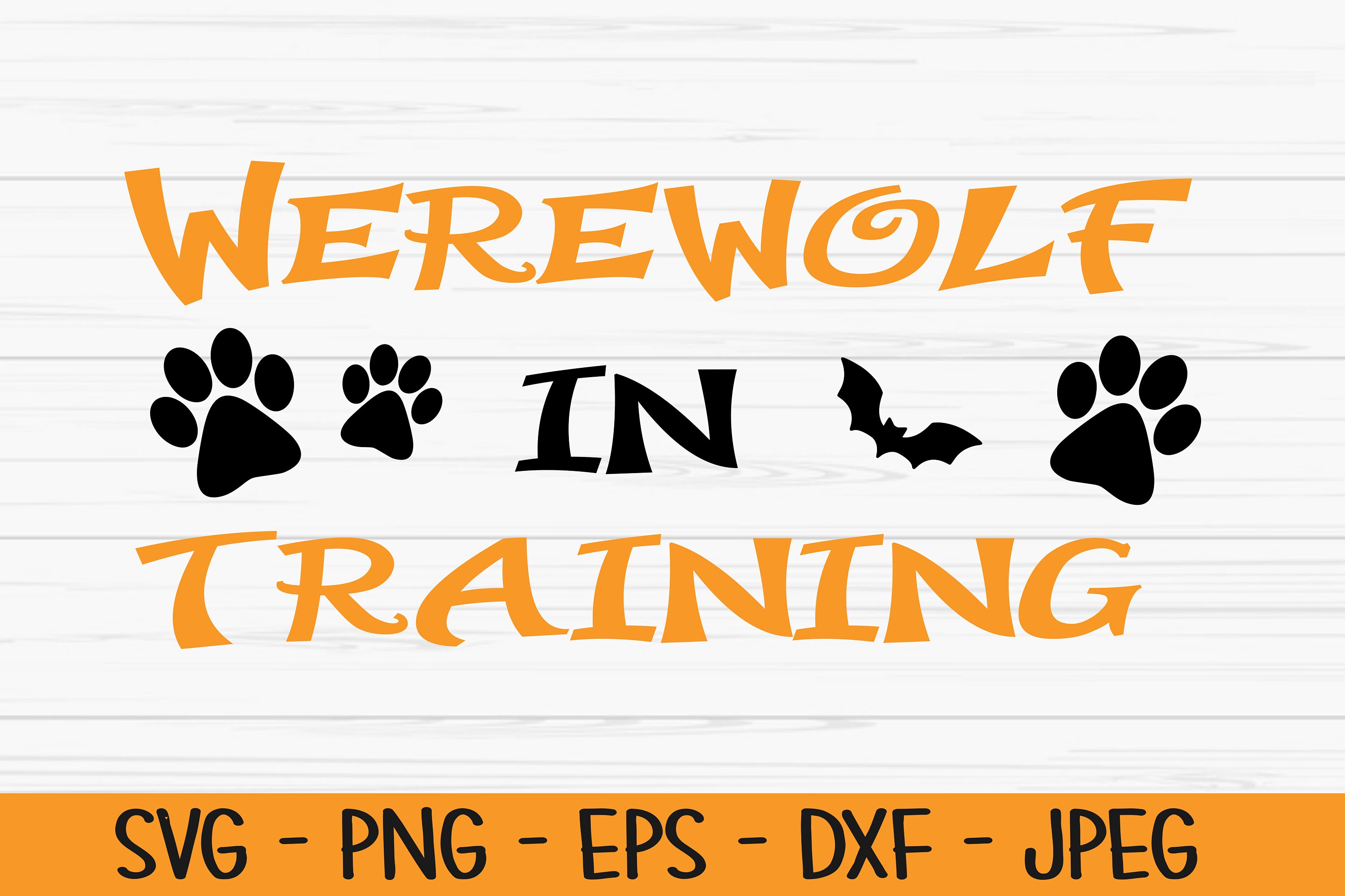 Werewolf in Training Svg, Halloween Svg, Dog Svg, Dog Bandana Svg, Dxf ...
