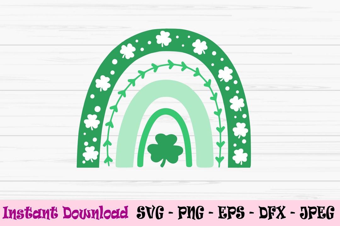Lucky Rainbow Svg, St Patricks Day Svg, Baby Kids Svg, Dxf, Png, Eps ...