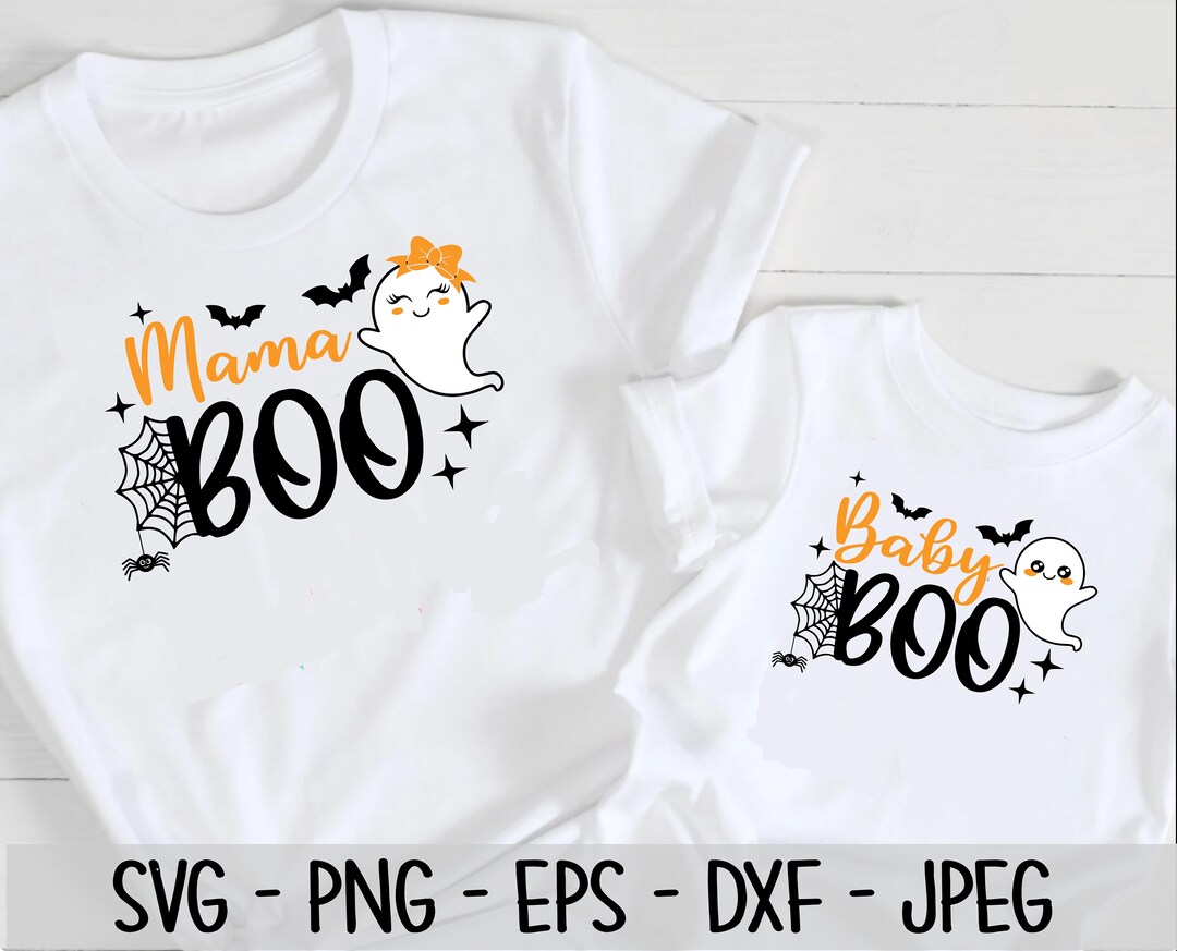 Mama Boo Svg, Halloween Svg, Boo Bundle Svg, Baby Boo Svg, Dxf, Png ...