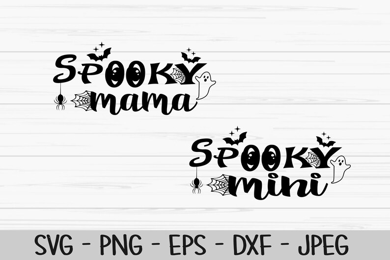 Spooky Mini Svg Spooky Mama Svg Halloween Svg Baby Kids - Etsy
