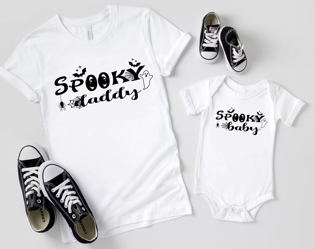 Spooky Daddy Svg, Spooky Baby Svg, Halloween Svg, Baby Kids Svg, Dxf ...