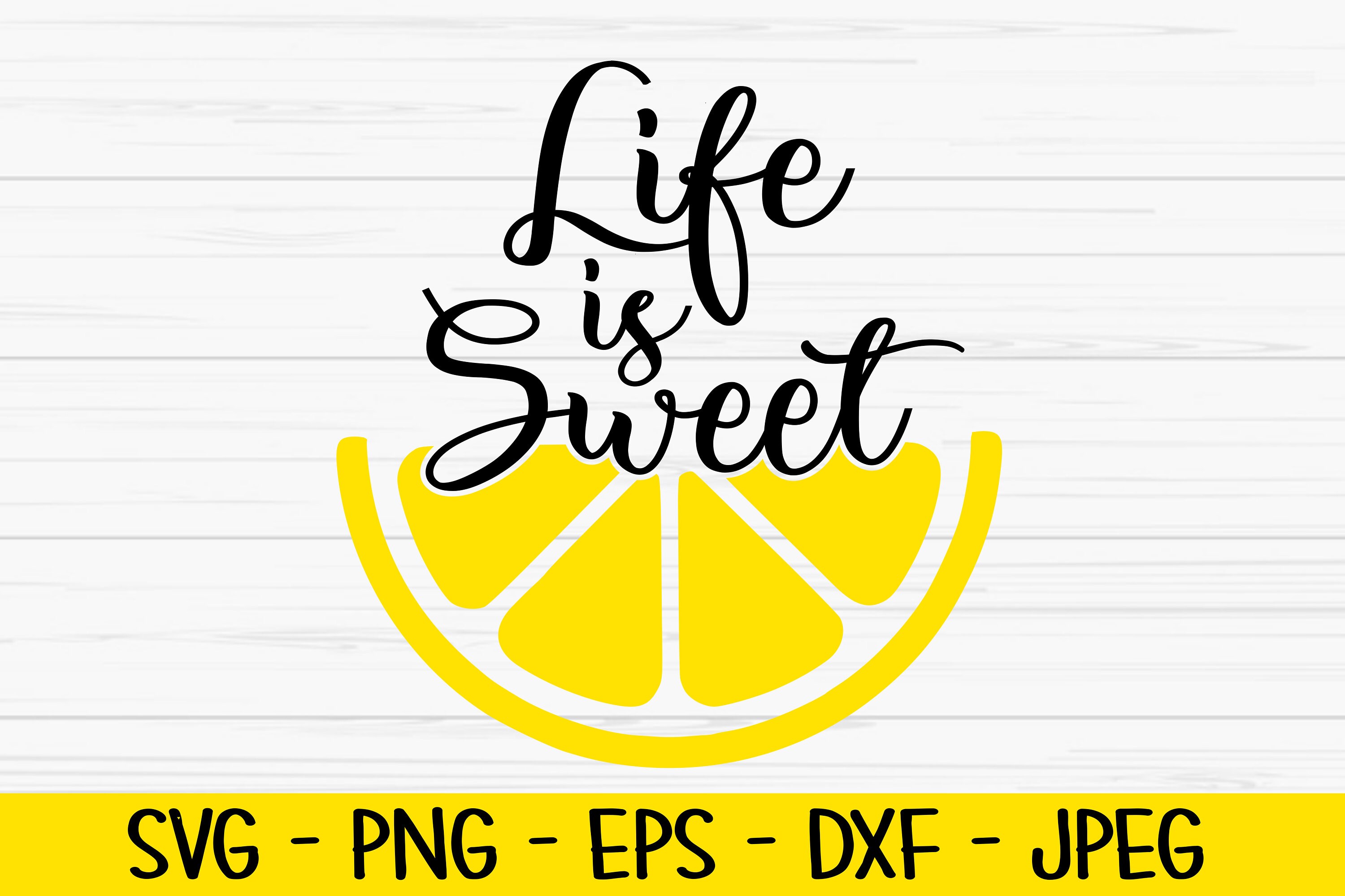 Life is Sweet Svg Summer Svg Lemon Svg Summer Sign Svg - Etsy