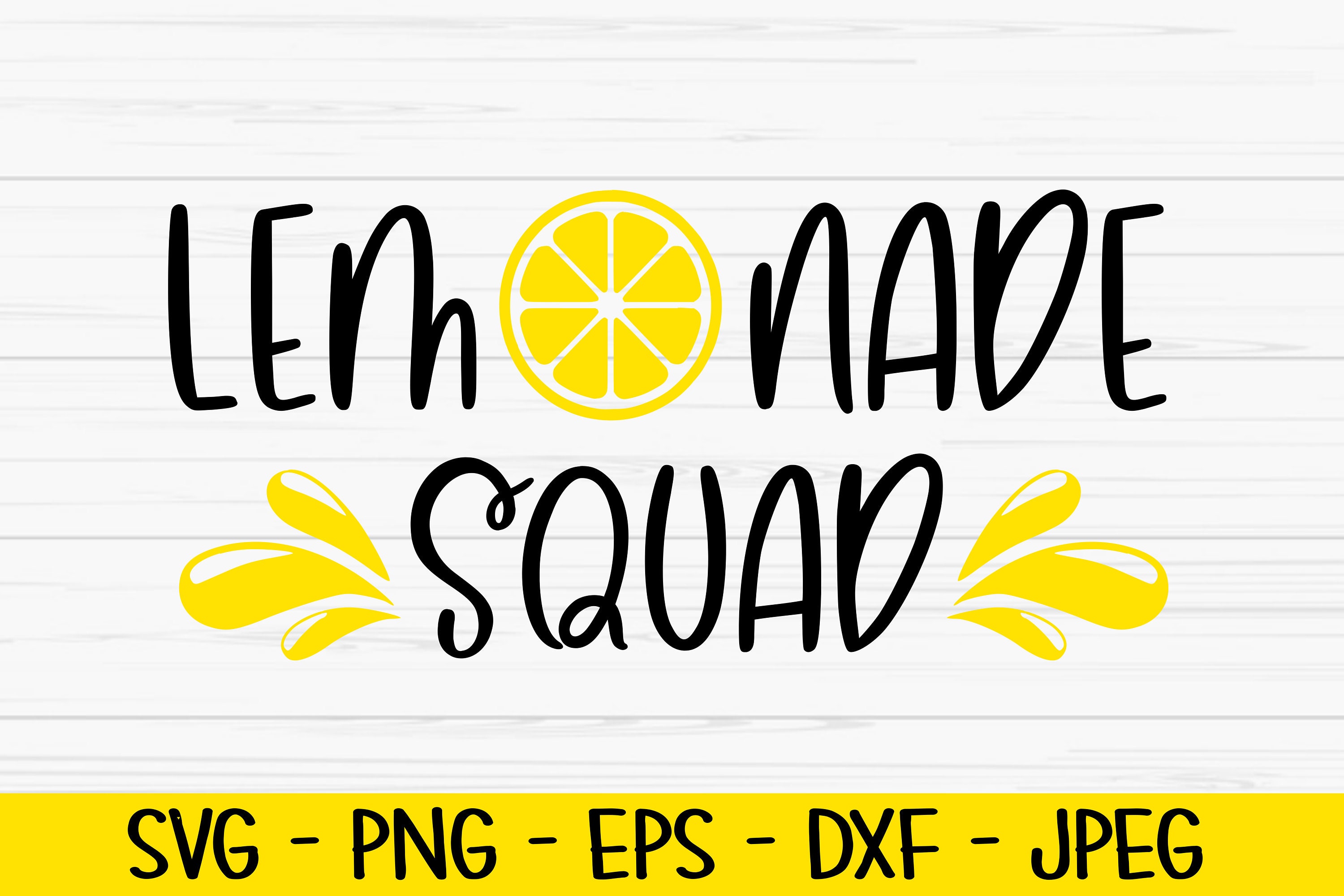 Lemonade Squad Svg, Summer Svg, Lemon Svg, Kids Svg, Dxf, Png, Eps ...