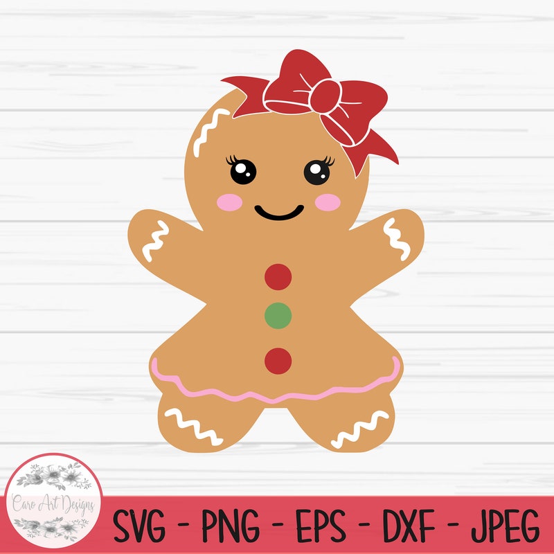 Gingerbread Svg - Etsy