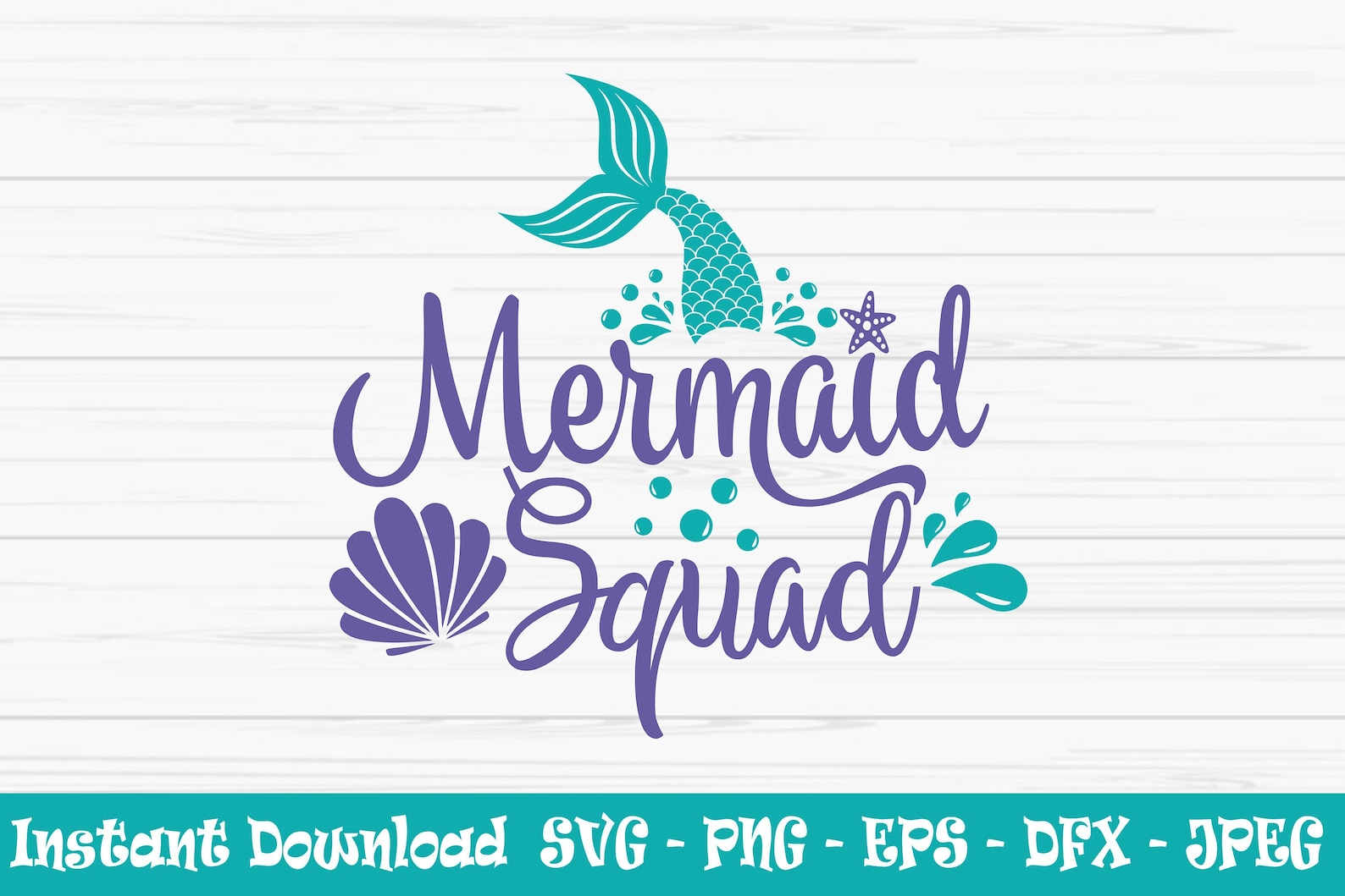 Mermaid Squad Svg Summer Svg Baby Kids Svg Mermaid Svg - Etsy