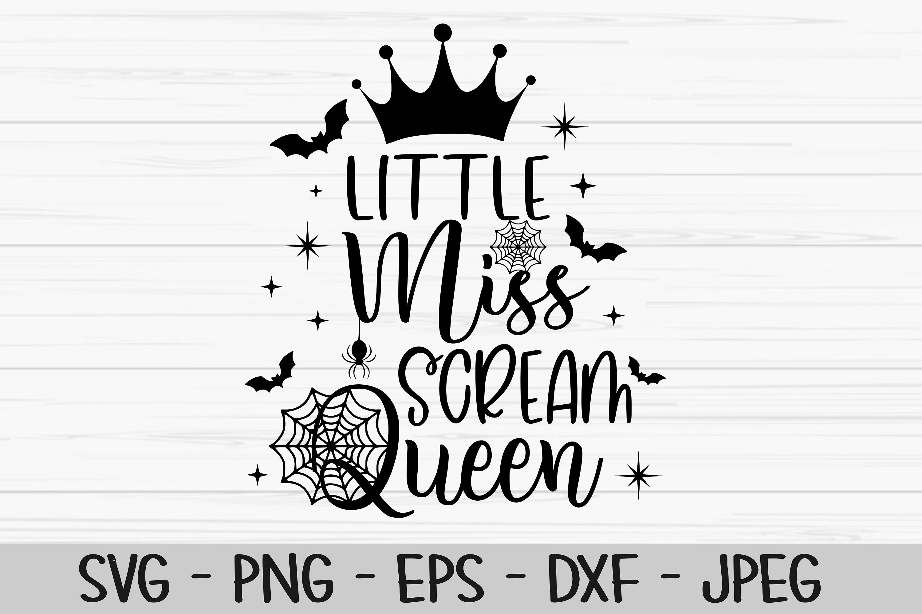 Little Miss Scream Queen Svg Halloween Svg Baby Kids Svg - Etsy