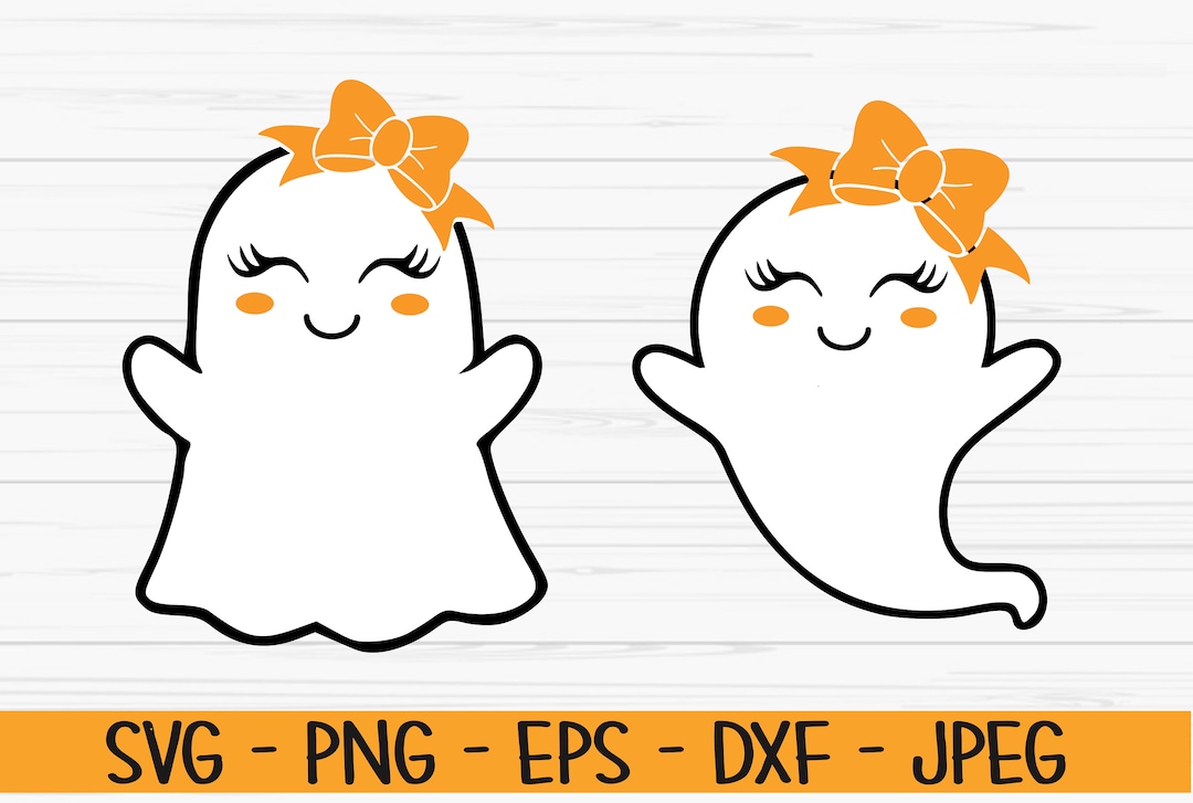 Girl Ghost Svg, Halloween Svg, Girl Boo Svg, Baby Kids Svg, Dxf, Png ...