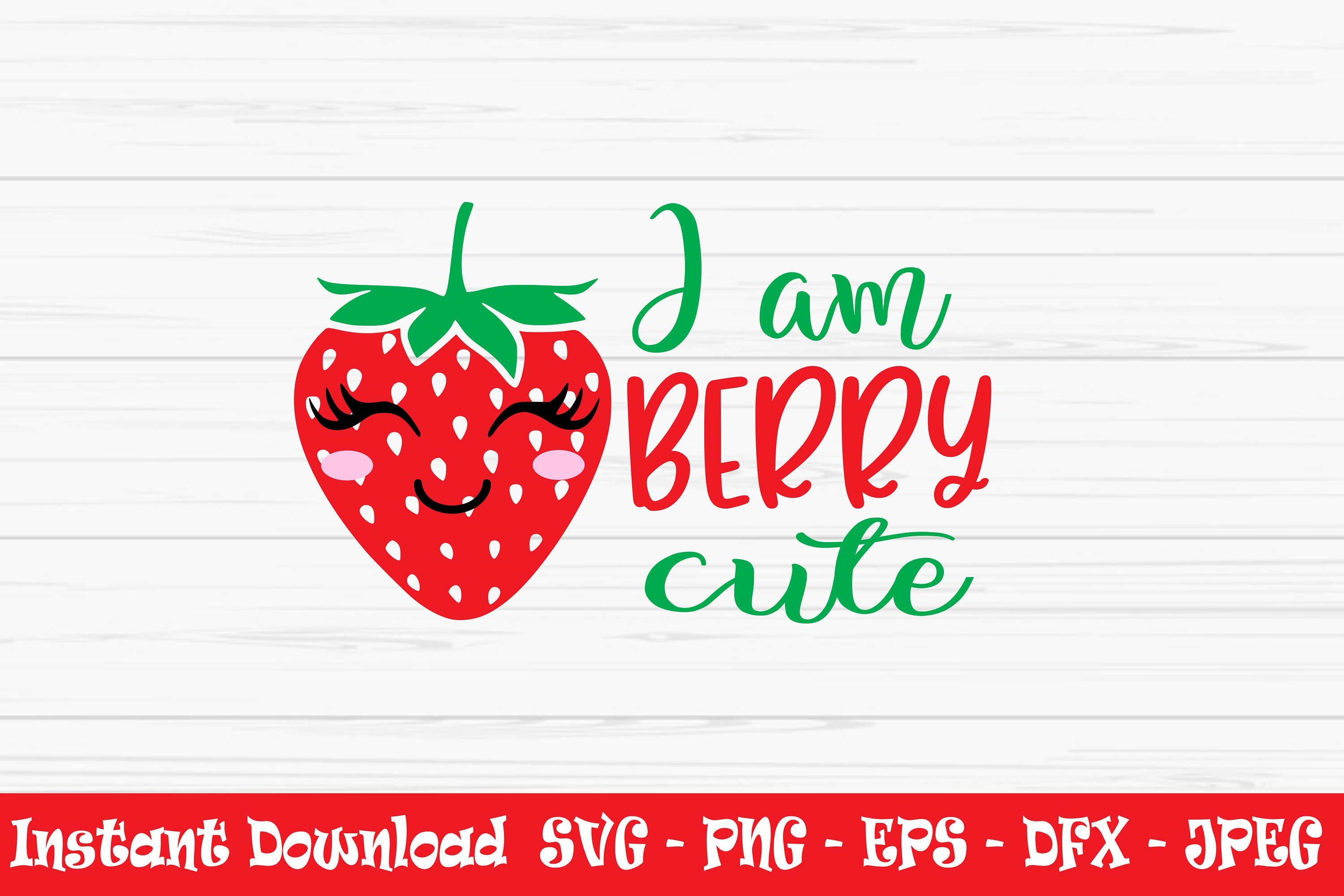Soy berry lindo svg verano svg fresa svg bebés svg Dxf - Etsy España