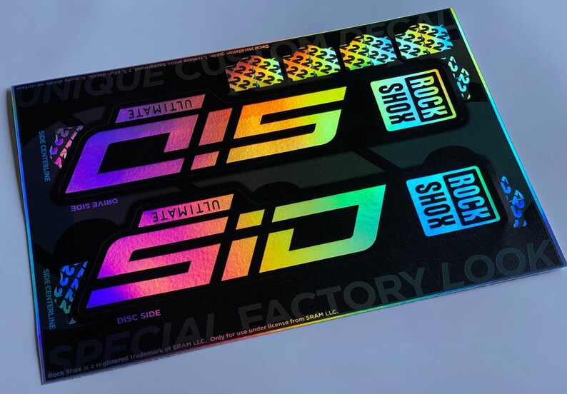 Rockshox SID Decal Sticker FREE Damper Stickers Ultimate 2020 2022 ...