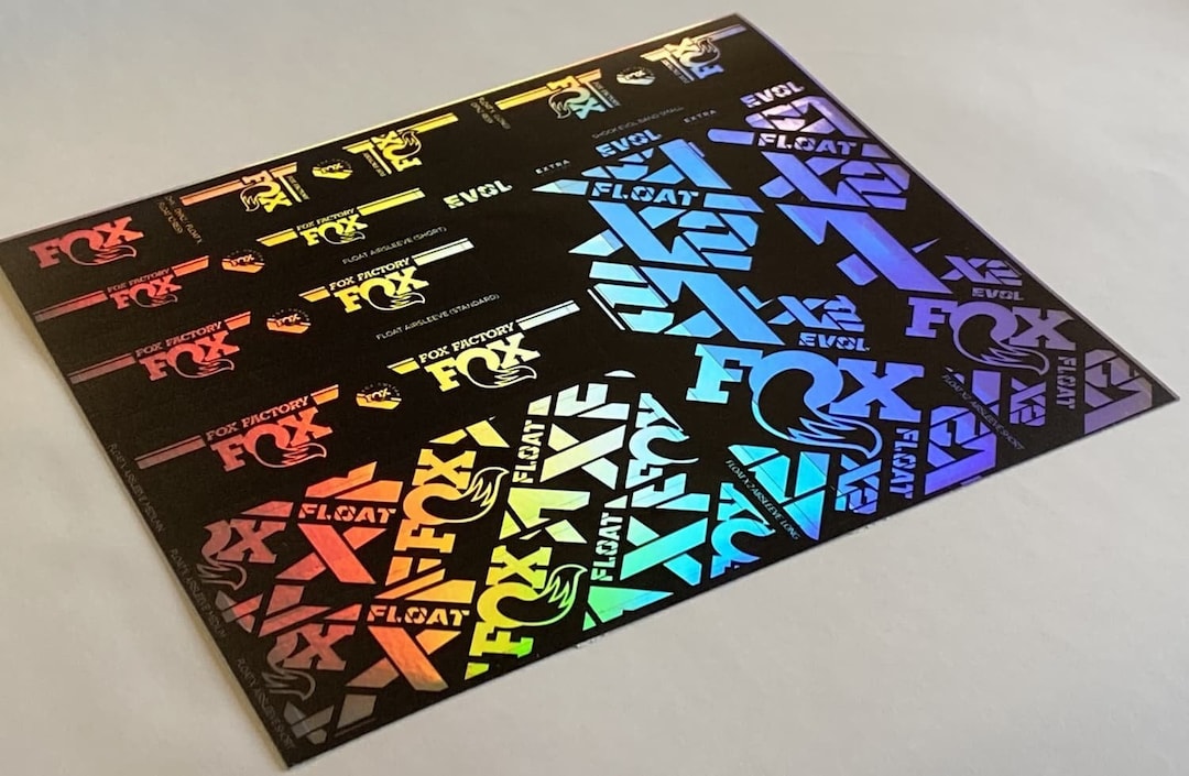 Fox Damper Decal Kit Rear Shock Sticker Float X2 DHX - Etsy
