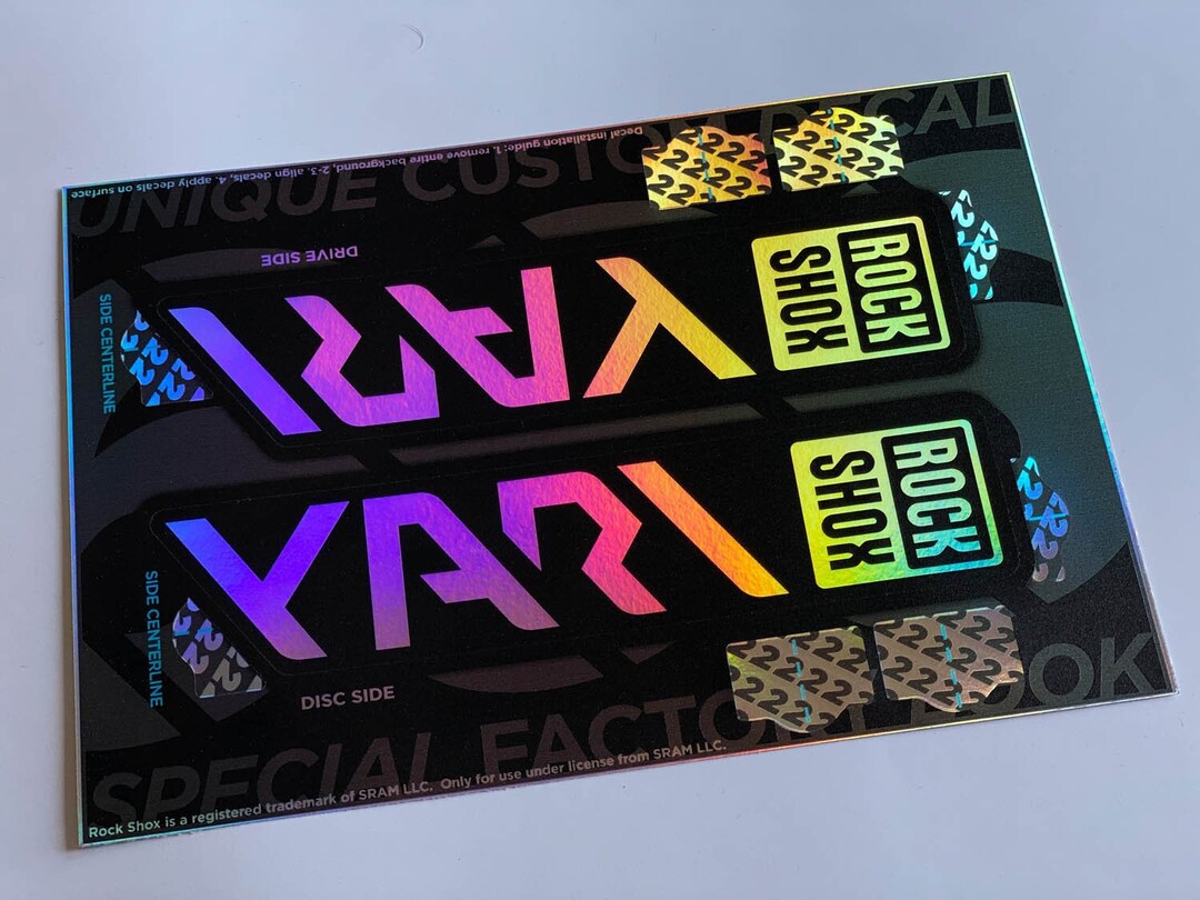 Rock Shox YARI Decal Sticker FREE Damper Stickers Ultimate - Etsy