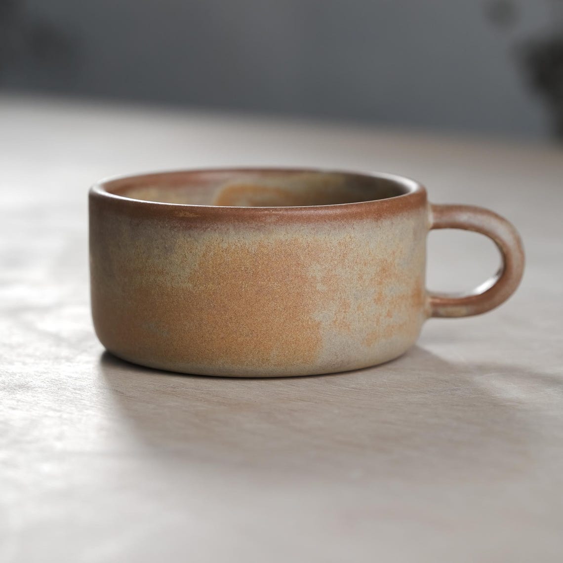 Handmade Stoneware Coffee Mug, Rustic Ceramic Tea Cup (280ml) - Etsy