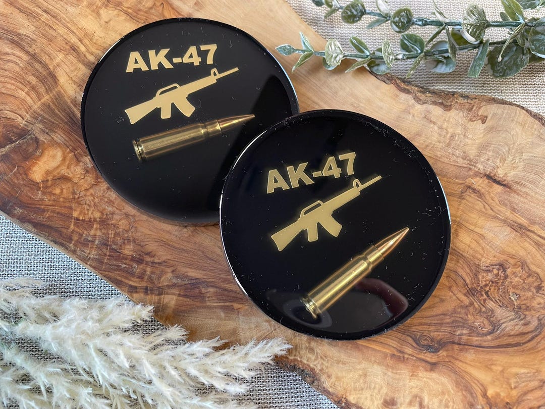 Epoxy Resin Coaster-ak47-gift for Girlfriend-hunter-soldier-army ...