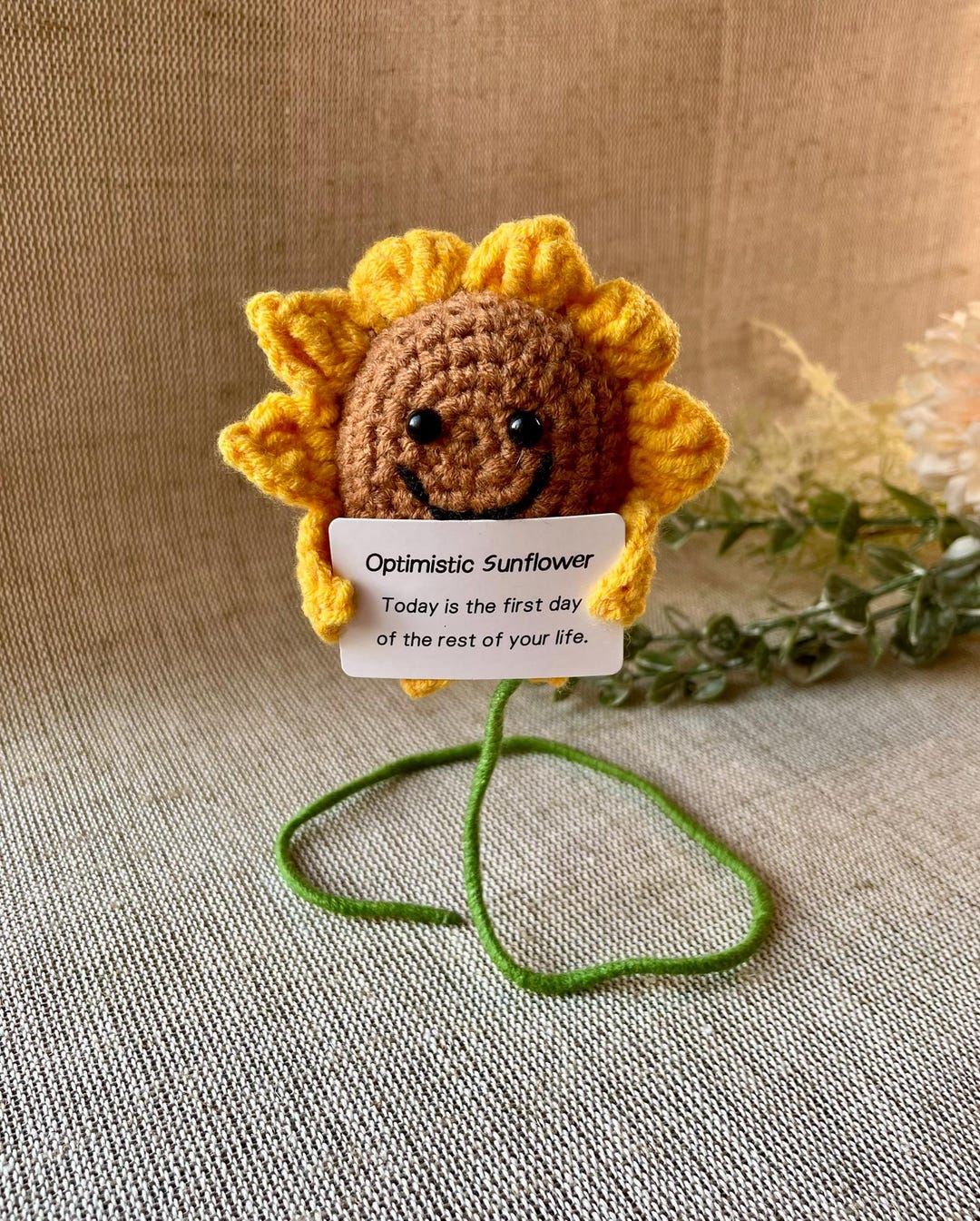 Optimistic Sunflower - Your Lucky Charm for a Good Mood - Gift Idea ...