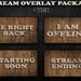 Rustic Wood Twitch Stream Overlay Package | Static Rustic Wood Twitch ...