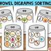 Digraph Sorting Activity Jars, Initial Consonant Digraphs Sh Ch Th Wh ...