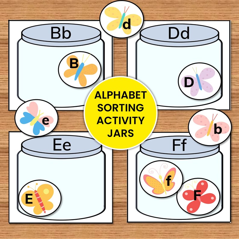 Alphabet Busy Book Preschool, Montessori ABC, Sorting Activity ...