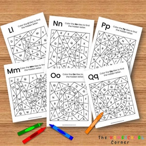 Alphabet I Spy, Find the Hidden Letter, Alphabet Worksheets for Kids ...