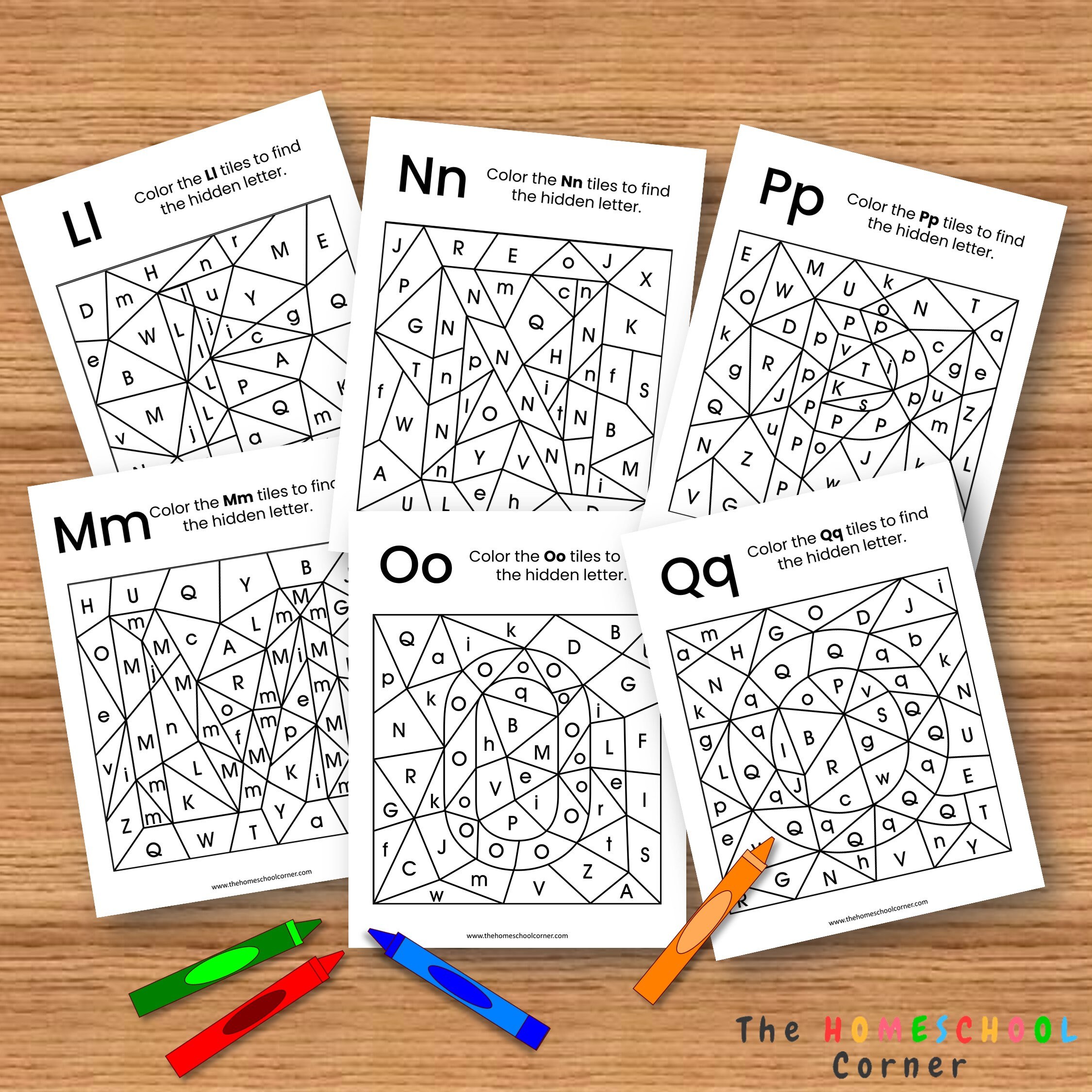 Alphabet I Spy, Find the Hidden Letter, Alphabet Worksheets for Kids ...