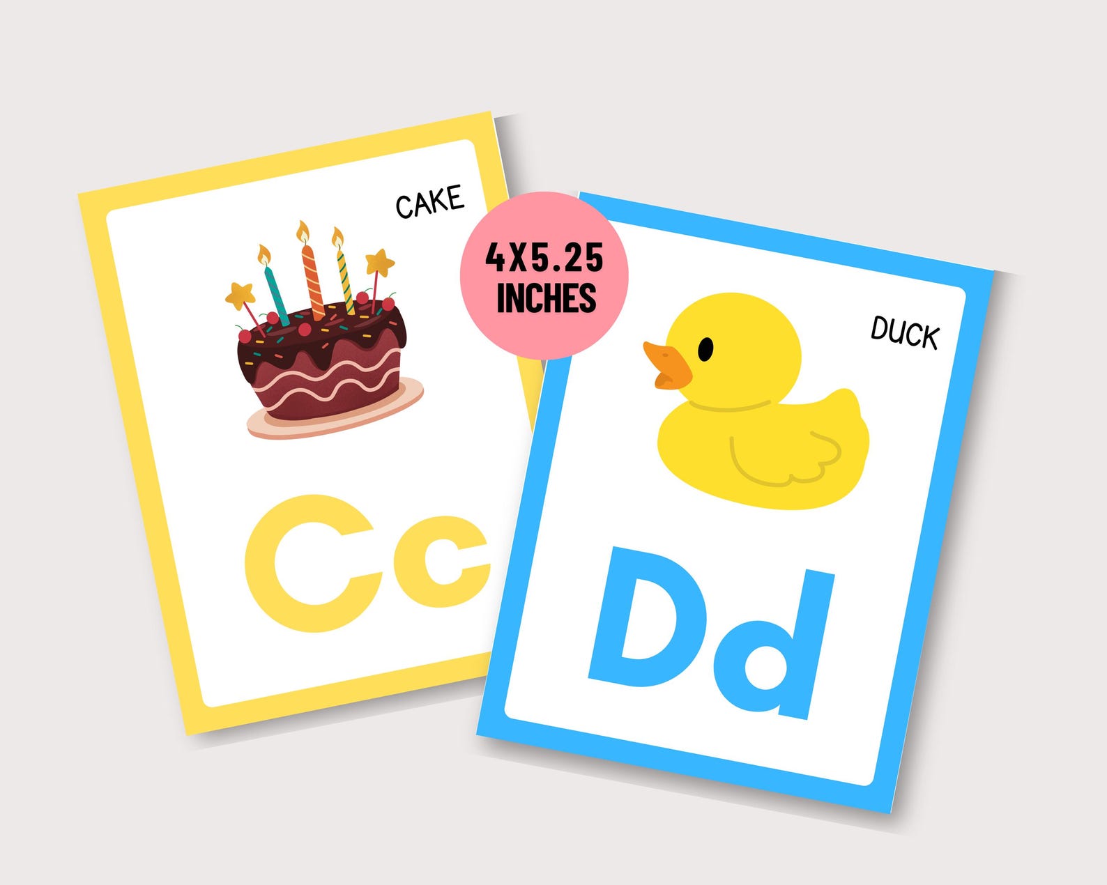 Printable Alphabet & Number Flashcards 1-10: Kids Educational Game ...