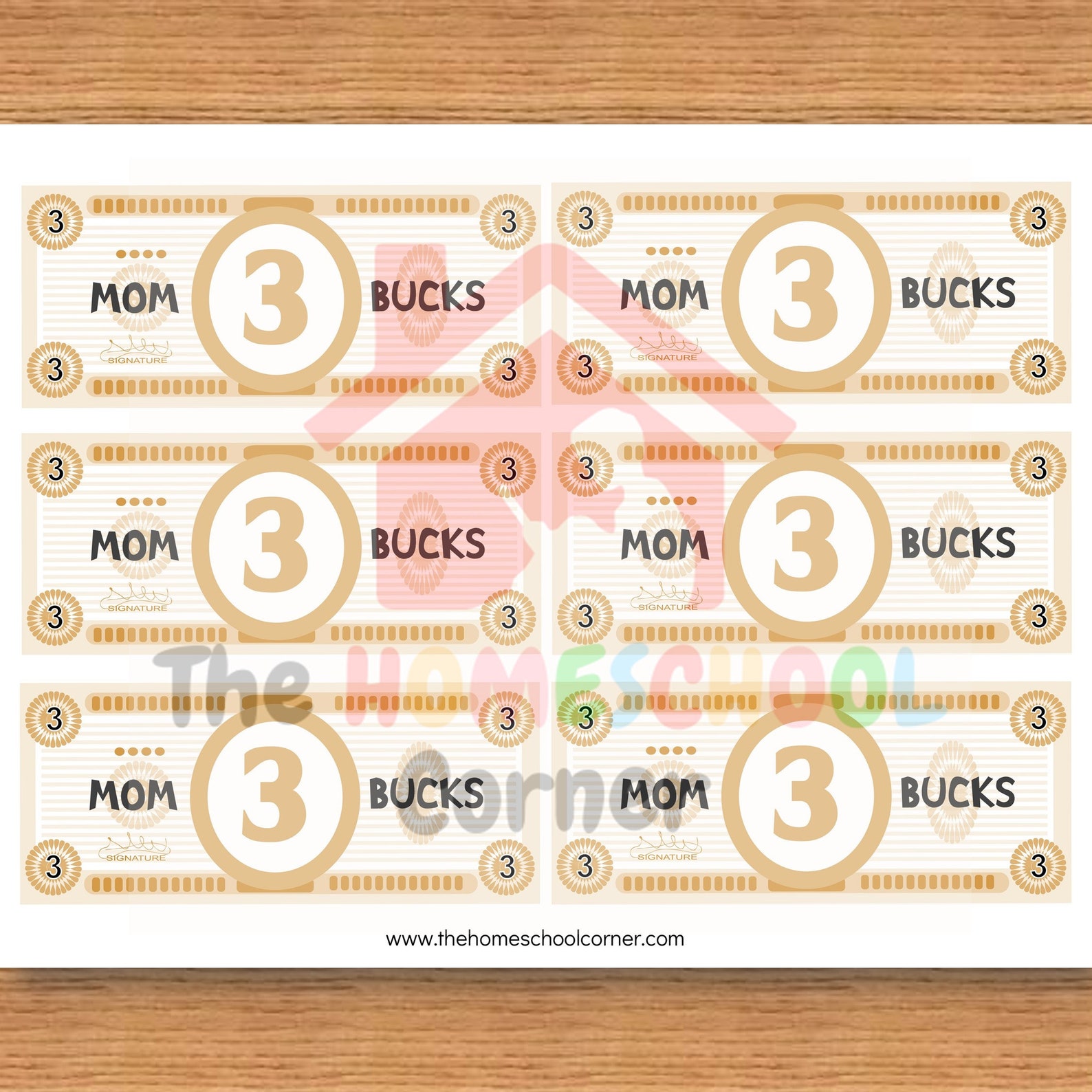 Mom Bucks Printable, Chore Chart Money, Reward System, Kids Behavior ...