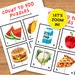 Kindergarten Numbers Count 1 to 100 Puzzles, Match the Foods ...