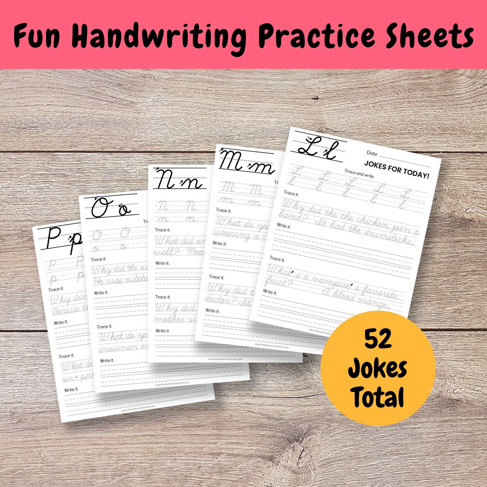 Cursive Sentence Writing: Fun Jokes of the Day Write Sentences, Cursive ...