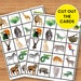 Jungle Life Memory Game for Kids, Matching Pictures, Jungle Animals ...