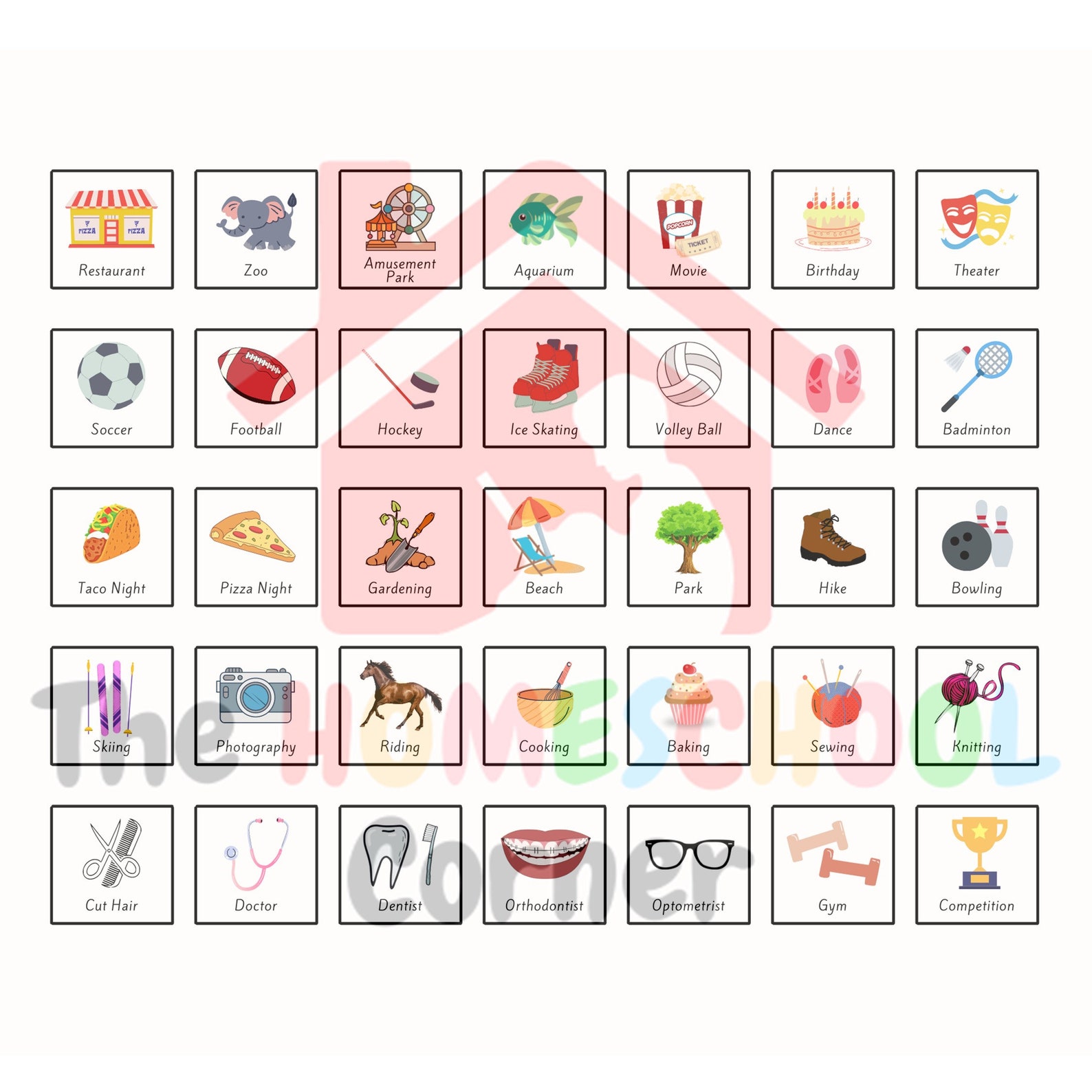 Weekly Kids Calendar, Printable Visual Schedule, Perpetual Calendar ...