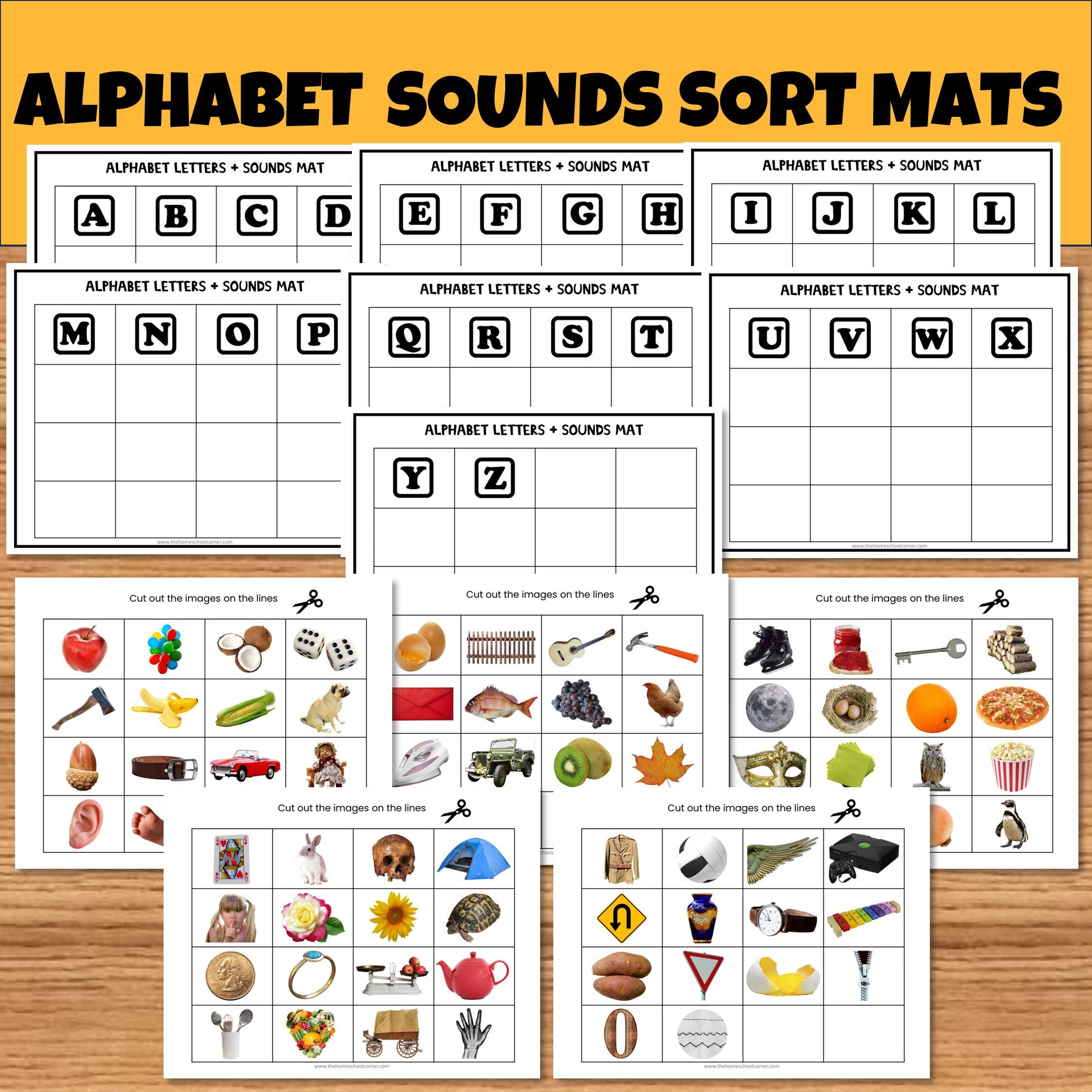 Alphabet Letter Sound Sorting Mats Activity With Images Words ...