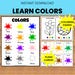 Learn Colors Printable: Flashcards, Color by Number, Poster (PDF) - Etsy