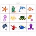 Ocean Life Memory Game: Matching Cards, Sea Animals (PDF) - Etsy