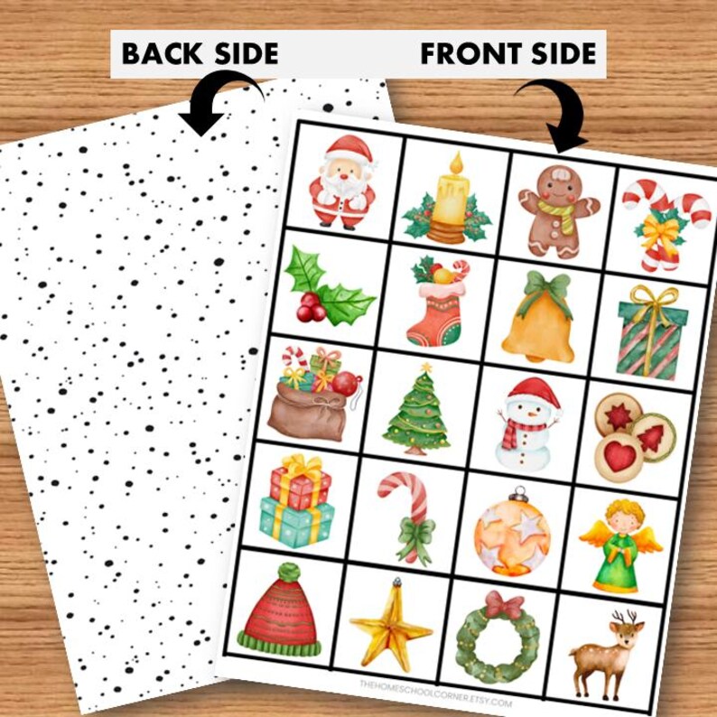 Christmas Memory Game: Holiday Matching Cards (printable) - Etsy Canada