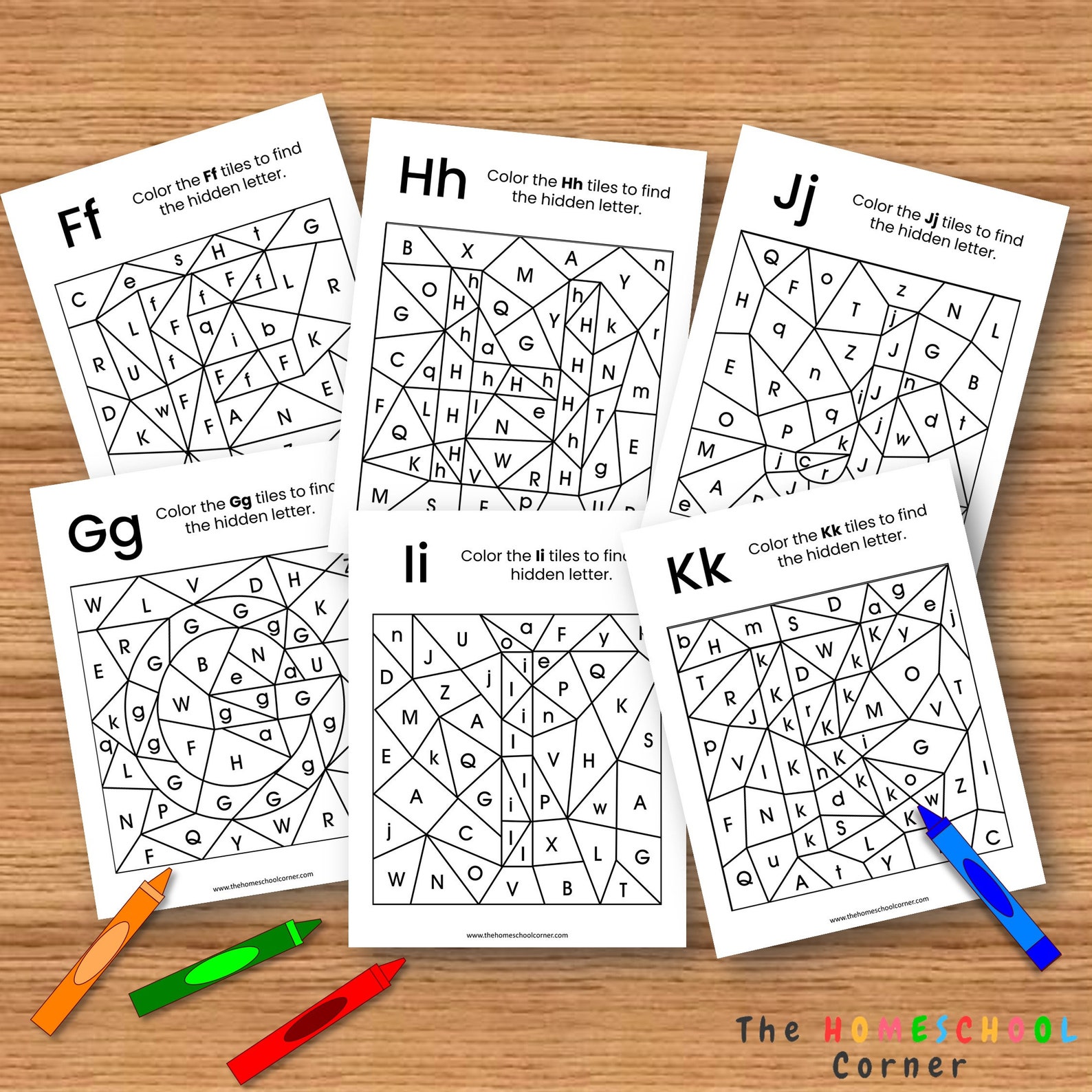 Alphabet I Spy, Find the Hidden Letter, Alphabet Worksheets for Kids ...