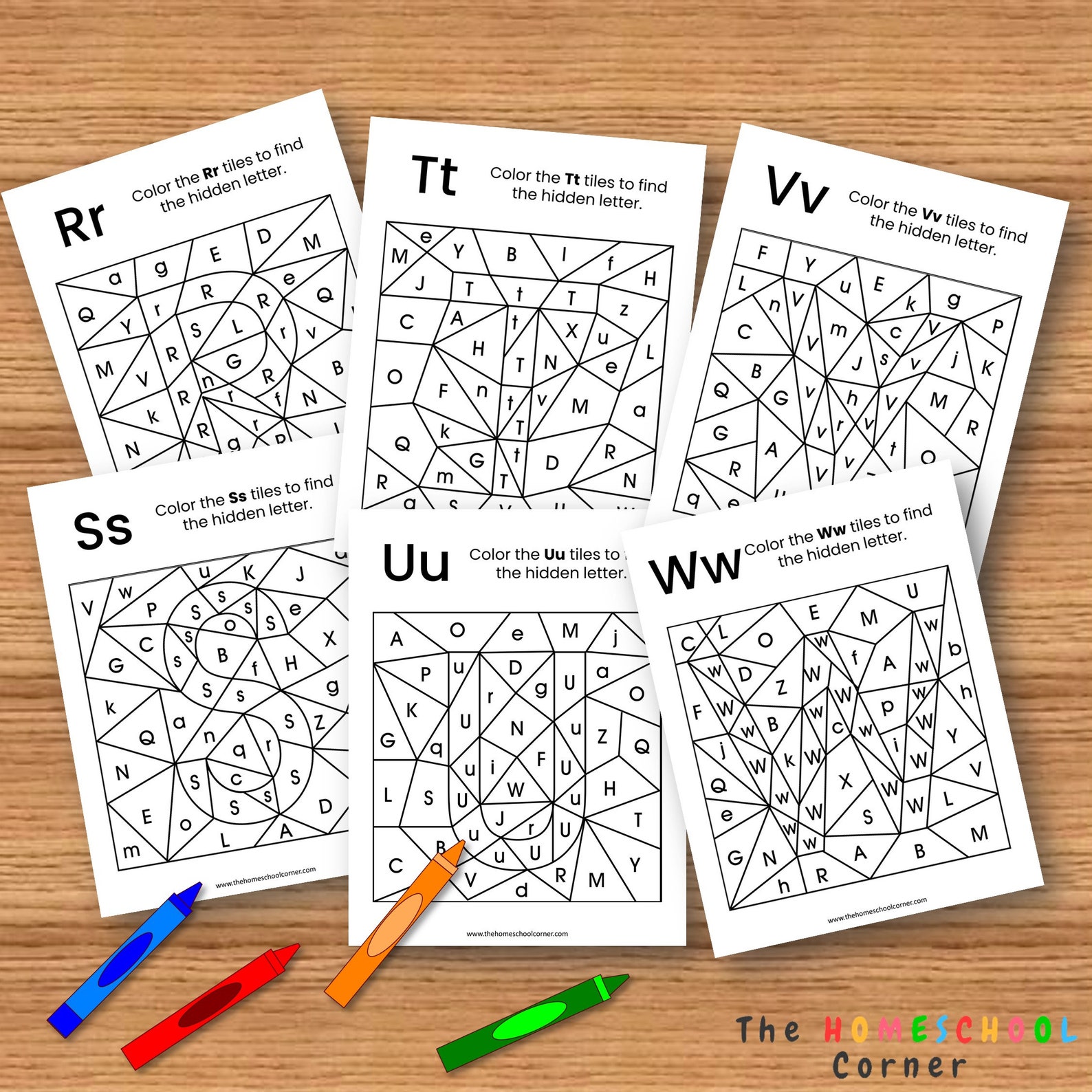 Alphabet I Spy, Find the Hidden Letter, Alphabet Worksheets for Kids ...