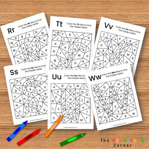 Alphabet I Spy, Find the Hidden Letter, Alphabet Worksheets for Kids ...