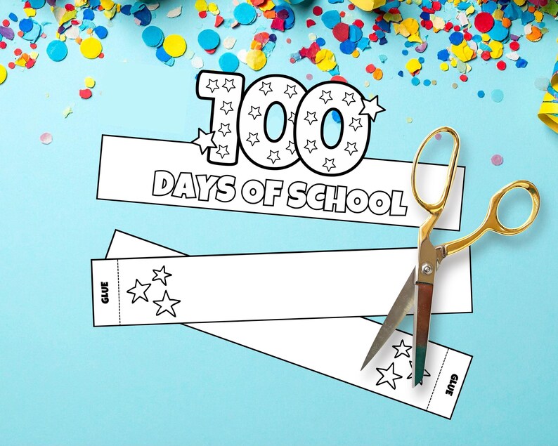 100th Day of School Paper Crown: 100 Days Classroom Activity (PDF ...