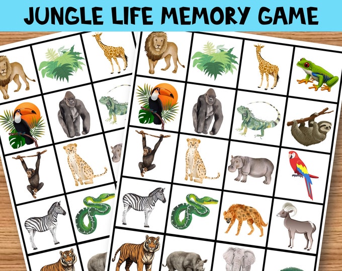 Wooden Farm Animals Memory Game, Montessori Animals Matching Cards ...