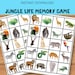 Jungle Animals Memory Game: Montessori Matching Activity (PDF Pattern ...